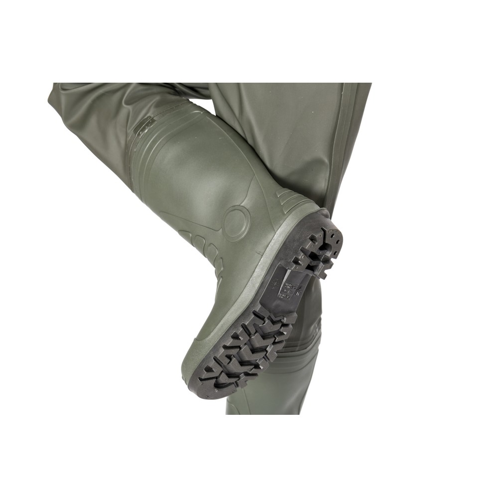 Snowbee Granite PVC Chest Waders in Green