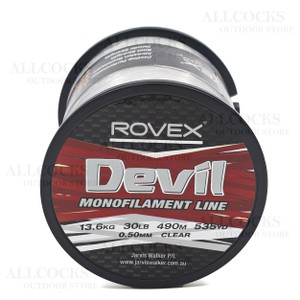 TD Rovex Devil Fishing Line - Clear - 30lb in Black