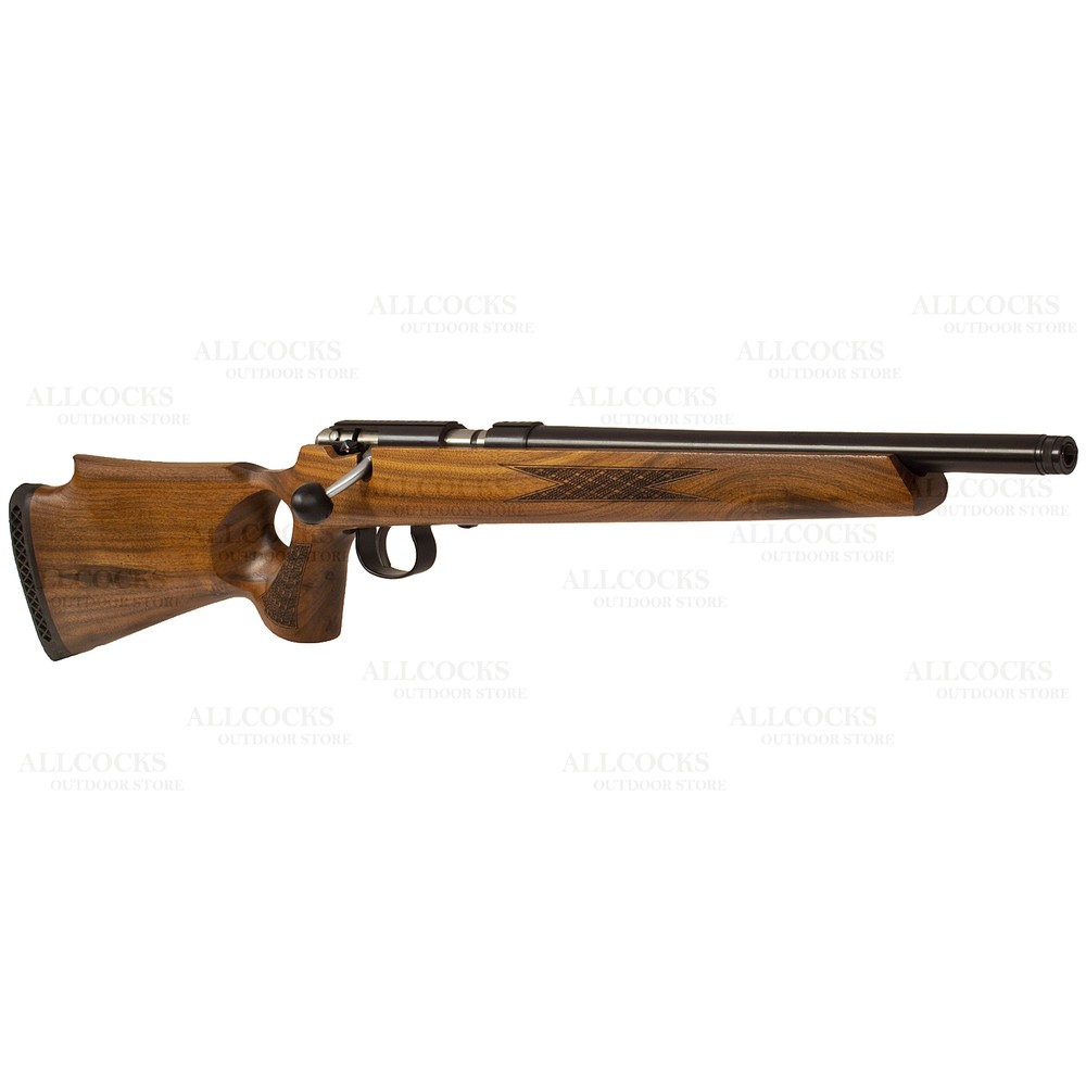 TD Anschutz 1416 HB Thumbhole Rifle in Walnut