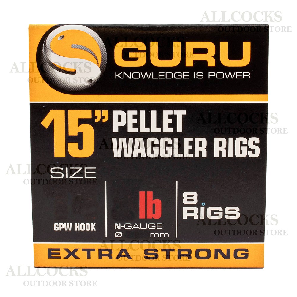 TD Guru Pellet Waggler Rigs with Bait Bands - 15 Inch - GPW Hook in ...