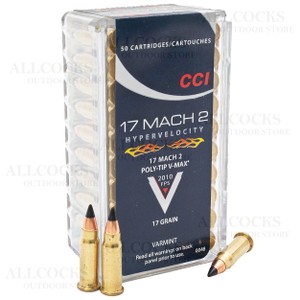CCI .17 Mach 2 Ammunition - 17gr - V-Max in Polymer