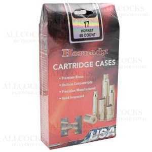 Hornady Brass Cases - .17 Hornet - x50 in Brass
