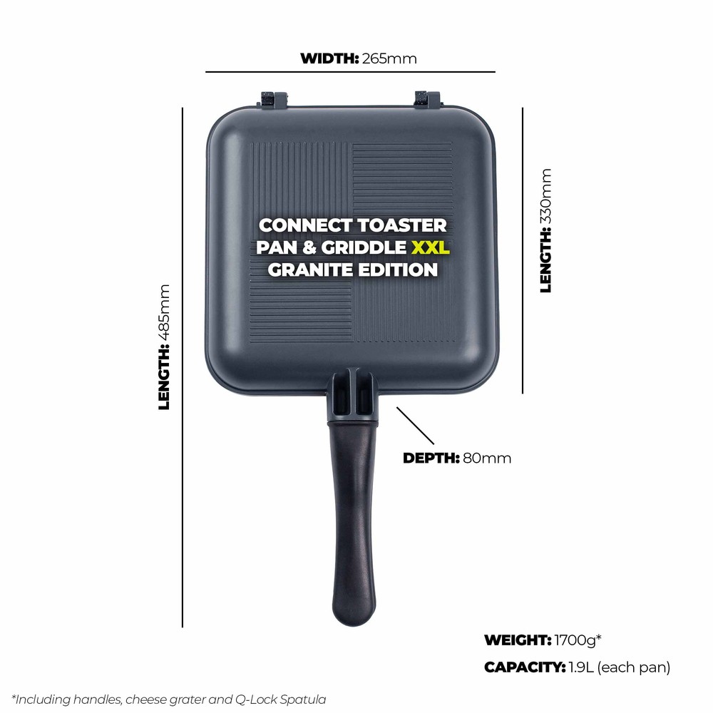 RidgeMonkey Connect Pan & Griddle XXL Granite Edition