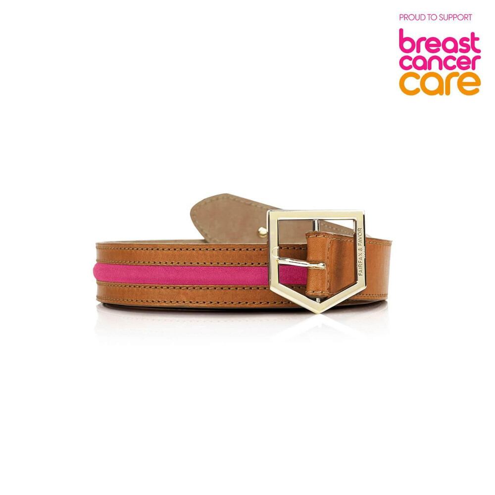 Fairfax & Favor Hampton Breast Cancer Care Belt - Pink | Allcocks