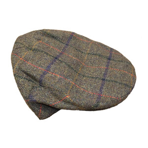 Olney Hereford New Wool Tweed Cap in Green